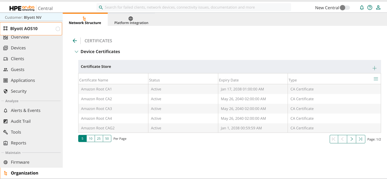 Aruba Central Configuration Manual – ArubaOS 10.x